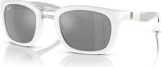 Ray-Ban Rb8362m Scuderia Ferrari Collection Sonnenbrillen Carbon Hell Fassung Silber Glas 53-25