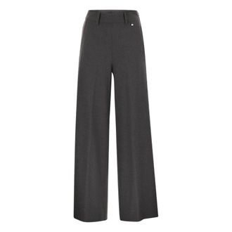 Herno Femme, Pantalons, Gris, Taille: 40 FR Pantalon Resort En Tissu M&eacute;lange