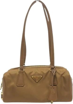Prada Sac bandouli&egrave;re vintage Pre-owned - Femme - Pre-owned - Brun - Taille: ONE Size