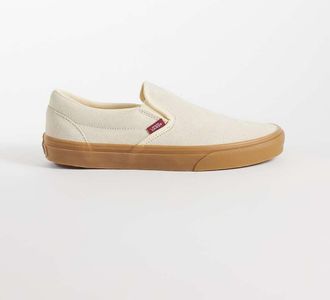 Vans Classic Slip-On baskets cr&egrave;me-Marron