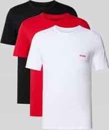 HUGO BOSS Regular Fit T-Shirt Set aus reiner Baumwolle im 3er-Pack