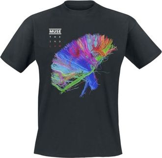 Muse The 2nd Law Album Homme T-Shirt Manches Courtes Noir XXL 100% Coton Regular/Coupe Standard