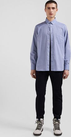 Eden Park Chemise En Coton Denim Ciel Coupe Regular Coudi&egrave;res Imprim&eacute;es