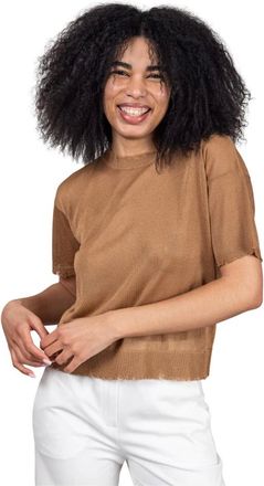 Roy Rogers Femme, Pulls, Brun, Taille: 40 FR Damage Lurex