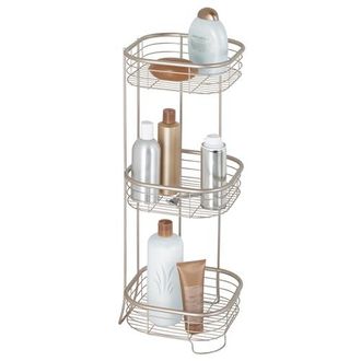 InterDesign iDesign Forma Duschregal mit 3 Regalen, Rechteckig, satiniert