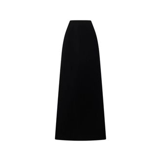 Dior Femme, Jupes, Noir, Taille: 42 FR Jupe longue &eacute;vas&eacute;e