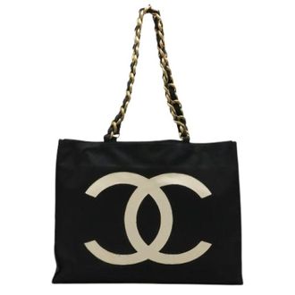 Chanel Sac cabas Pre-owned en toile de nylon Coco Mark - Femme - Pre-owned - Noir - Taille: ONE Size