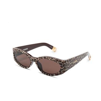 Jacquemus Stilvolle Marrone Sonnenbrille f&uuml;r Frauen - - Accessories - Damen - Braun - ONE SIZE