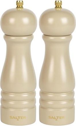Salter Salter Olea Salz- & Pfefferm&uuml;hle - Universalm&uuml;hle mit Keramikmahlwerk, durch Drehen mahlbar, einstellbar von fein bis grob, 56 g Steinsalz / 24 g Pfef