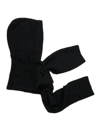 Object Scarf Knit Balaclava Objmilu &Eacute;charpe en Tricot Cagoule Rep, Noir, Taille Unique Femmes