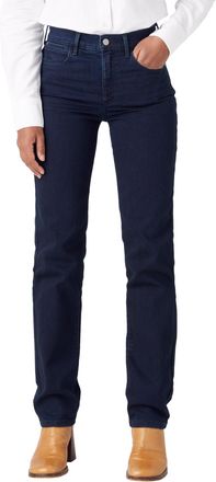 Wrangler Damen Straight Pants, Blue Black, 36W / 32L