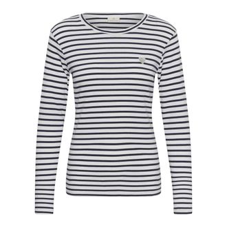 Kaffe Langarmshirt - - Tops - Damen - Blau - XS