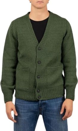 Gran Sasso Cardigan - Homme - Pulls - Vert - Taille: XL