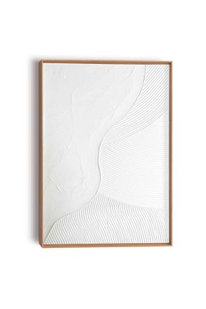 Reinders Unikat, Weiß, Holz, rechteckig, 50x70x3 cm, handgemalt, Bilder und Zubehör, Wandbilder, Ölgemälde