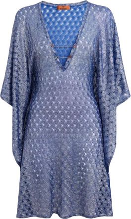 Missoni Femme, Maillots de bain, Bleu, Taille: 38 FR Cache-maillot Court