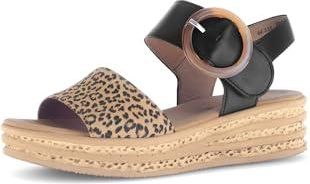 Gabor Sandales à plateforme pour femme, Noir naturel 47, 39 EU