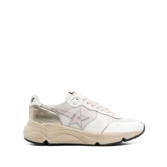 Golden Goose Running Sole Net und Leder Sneakers - - Shoes - Damen - Wei&szlig; - 41 EU
