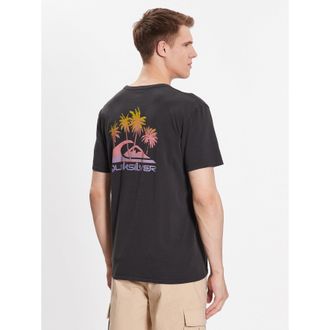 Quiksilver T-Shirt Pas Time Paradise EQYZT07252 Schwarz Regular Fit