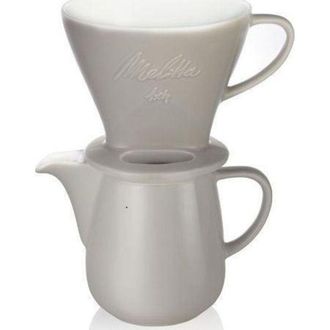 MELITTA Ensemble de pr&eacute;paration de caf&eacute; gris pastel 600 ml