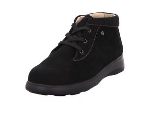 Finn Comfort Spa, Kurzstiefel, Nubukleder, Schwarz, Fashion-Line, Wechselfu&szlig;bett, 2867-007099 Schwarz Gr. 43