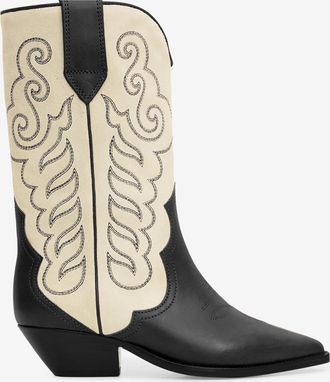 Isabel Marant Bottes Duerto - Femme - Noir Et &Eacute;cru - Taille 41 - Isabel Marant