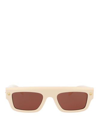 Alexander McQueen Sonnenbrille - Weiß