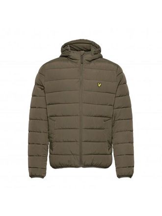 Lyle & Scott Marken-steppjacke Mit Kapuze In Olivgr&uuml;n
