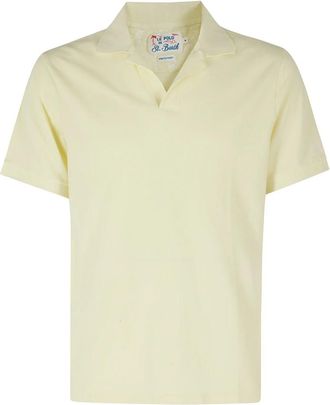 MC2 Saint Barth Homme, Tops, Beige, Taille: XL Charles Jersey Stretch Piquet Polo
