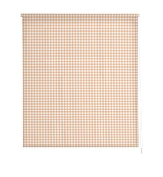 Estoralis | K&Uuml;CHE | Modernes Design-Rollo | Digital bedruckter Stoff | Vichy-2 Beige | 160 x 180 cm. (Breite/H&ouml;he) Stoffgr&ouml;&szlig;e 157 x 175 cm. | Rollos f&uuml;r Fenster