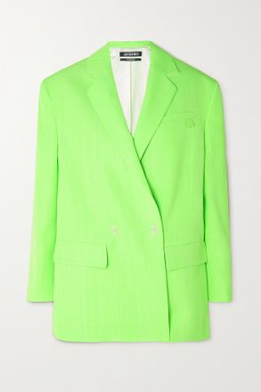 Jacquemus Marino Doppelreihiger Blazer Aus Crêpe - Grün