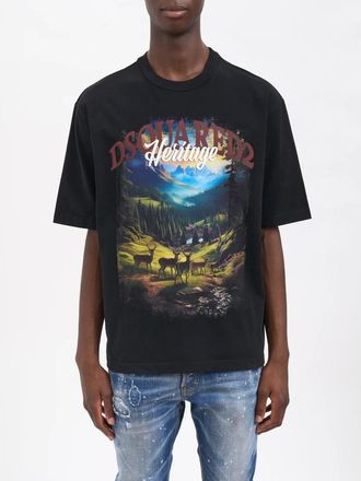 Dsquared2 Homme, Tops, Noir, Taille: XL T-shirt Logo