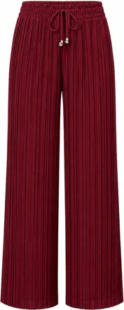 Worldclassca B&uuml;gelfaltenhose Damen Plissee Sommer Hose