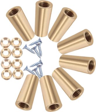 Lurrose Messingf&uuml;&szlig;e Konisch 30mm 8 St&uuml;ck M&ouml;belf&uuml;&szlig;e f&uuml;r Holztabletts Schmuckk&auml;stchen und M&ouml;bel Poliert Anlaufbest&auml;ndig Stabiler Stand Bodenschoner Pr&auml;sentation