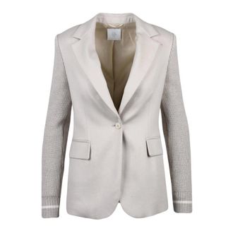 Eleventy Giacca Sfiancata - Femme - Vestes - Beige - Taille: 36 FR
