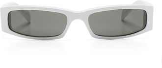 Gucci Sonnenbrille mit eckigem Gestell - Wei&szlig;