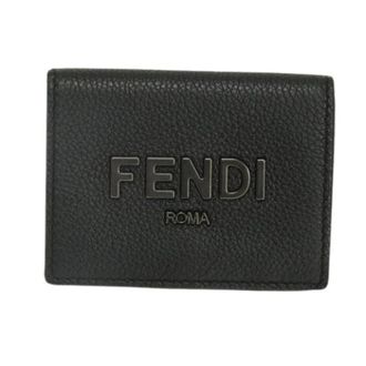 Fendi Pre-owned Kompakte Trifold Geldb&ouml;rse Gek&ouml;rntes Kalbsleder - - Pre-owned - Damen - Schwarzk - ONE SIZE