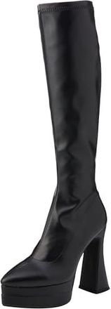 Lamoda Alter Ego, Botte Haute Jusquau Genou Femme, Polyuréthane élastique Noir, 41 EU