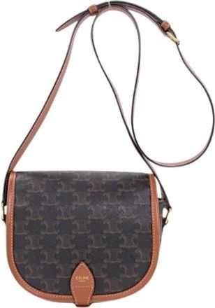 Celine Sac bandouli&egrave;re vintage doccasion - Femme - Pre-owned - Brun - Taille: ONE Size