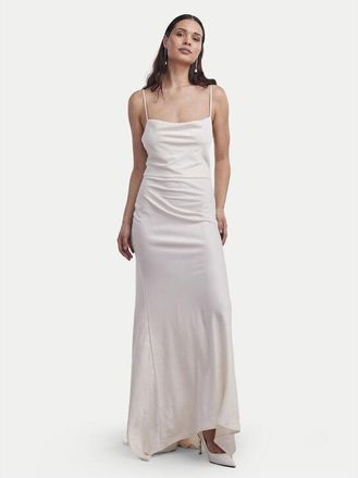 Vero Moda Abendkleid Dottea 26030334 Écru Slim Fit