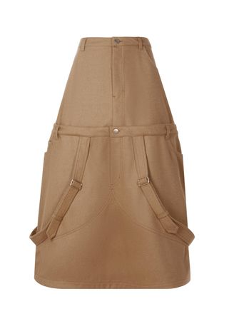 Weinsanto Maxirock aus Weinsanto-Wolle in Beige