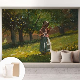 Tulup Carta Da Parati In Vlies Decorativa Per Pareti - Con Motivi Moderni - Con Colori Intensi - Per Ufficio Pomeriggio Autunnale 208x146 Cm