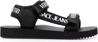 Versace Jeans Couture Homme, Chaussures, Noir, Taille: 41 EU 899 Sandalo C/fasce Logate A Strappo
