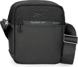 Reebok Roger, Umhängetasche, Crossbody-Schultertasche, Kulturbeutel, mehrere Taschen und Fächer von Joumma Bags., Schwarz, Umhängetasche