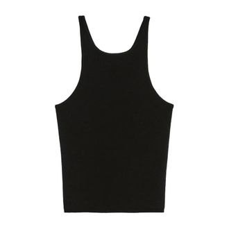 Max Mara &Auml;rmelloses Top - - Tops - Damen - Schwarzk - S