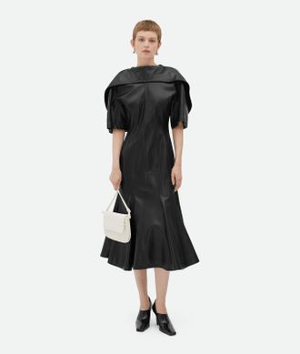 Bottega Veneta A-linien-kleid Aus Leder - Bottega Veneta