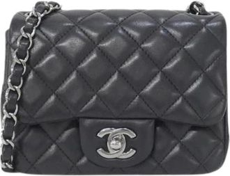 Chanel Pre-owned Sac bandouli&egrave;re en cuir dagneau - Femme - Pre-owned - Noir - Taille: ONE Size