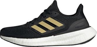 adidas Damen Pureboost 23 Shoes, Core Black/Gold Metallic/Carbon, 41 1/3 EU