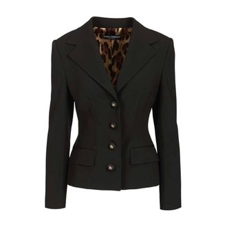 Dolce & Gabbana Damen, Jacken, Schwarzk, SGr&ouml;&szlig;e
