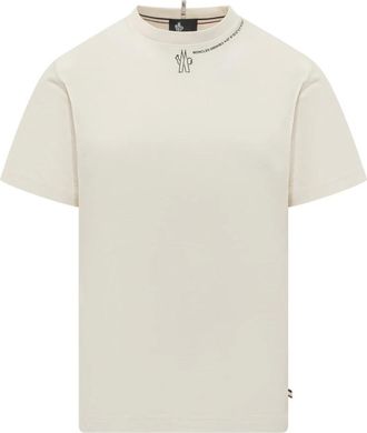 Moncler Homme, Tops, Blanc, Taille: XL SS T-Shirt