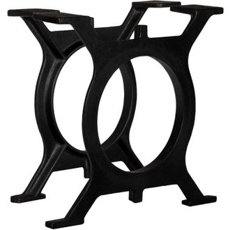 vidaXL Vidaxl - Pied de table basse 2 pcs Cadre en o Fonte